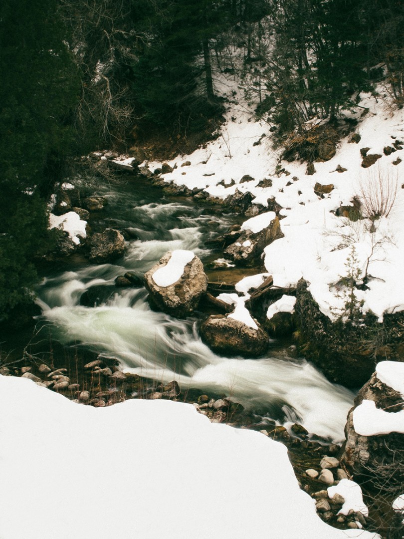 Snow Biking in to the Fifth Water Hot Springs